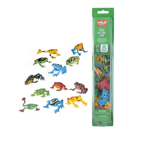Wild Republic Nature Tube Frog Figurines Miniature Nice Tribe Fun