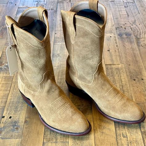Tecovas The Johnny Mens Honey Suede 125 Ee Nib Mens Brown Leather