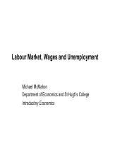 Prelims Macro Lecture 6 All Pdf Labour Market Wages And Unemployment