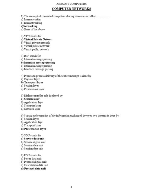 Computer Networks Pdf Internet Protocols Computer Network
