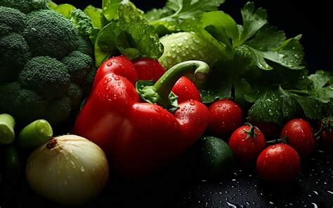 Premium Ai Image Veggie Bounty On Display Generative By Ai