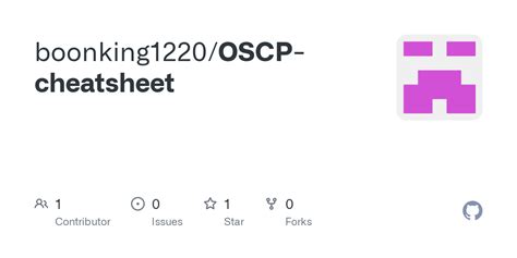 GitHub Boonking1220 OSCP Cheatsheet
