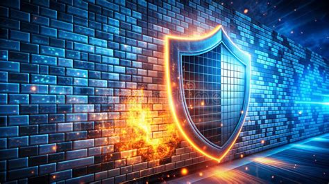 Firewall Protection A Visual Representation Of Network Security And Data Control Stock