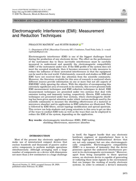 Emi Emc Reduction Techniques Pdf Electromagnetic Interference Electromagnetic Compatibility