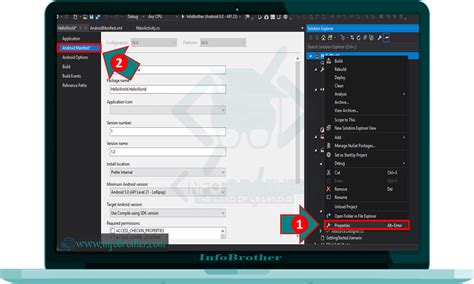 xamarin androidmanifest xml file infobrother