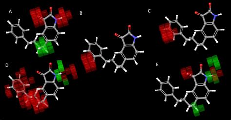 Mao B For 3d Atom Based Contours Map With Best Active Molecule Red Download Scientific Diagram