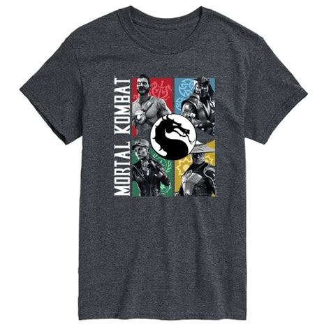 Mens Mortal Kombat Character Grid Short Sleeve Graphic T Shirt