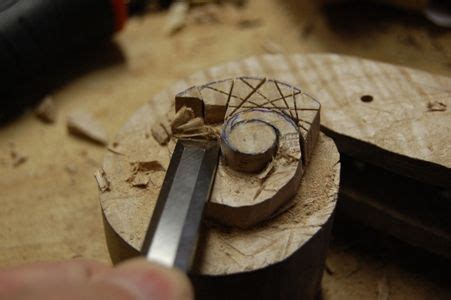 How I Carve Cello Scrolls Nothing Unusual Traditional Way Bluefiddle S West Wind Strings