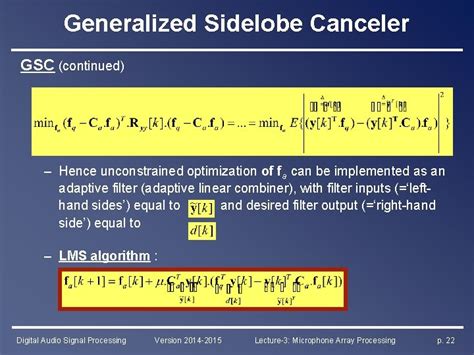 Digital Audio Signal Processing Lecture3 Microphone Array Processing