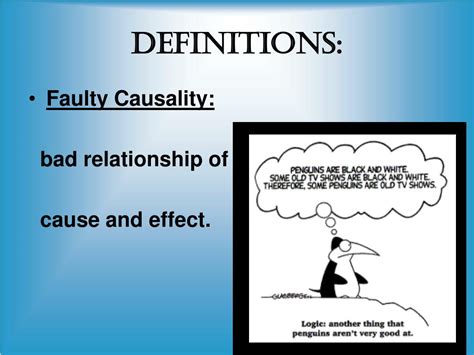 Ppt Post Hocfaulty Causality Non Sequitur Powerpoint Presentation