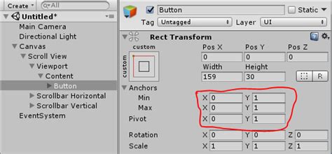 C Change UI RectTransform Position Stack Overflow