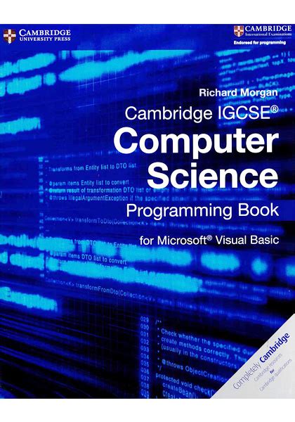 Cambridge Igcse® Computer Science Programming Book For Microsoft