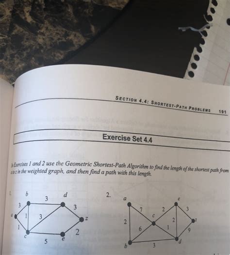solved section 4 4 shortest path problems 191 exercise set