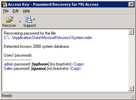 Access Password Recovery Key Download And Review