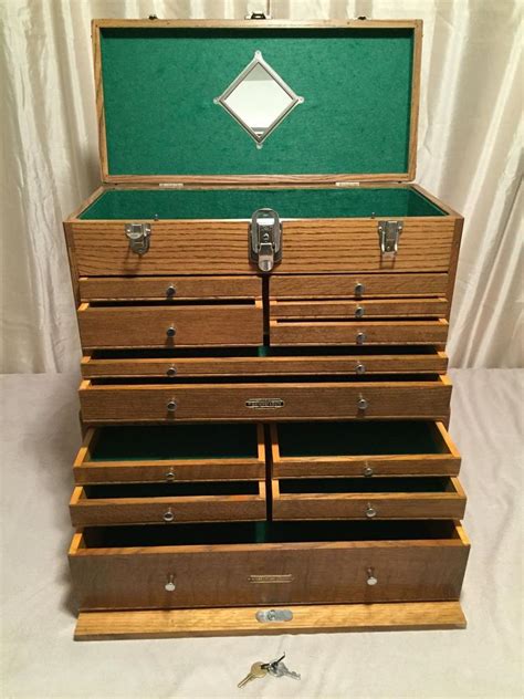 Immaculate H Gerstner And Sons Model 41c And B42 Machinist Tool Box Chest