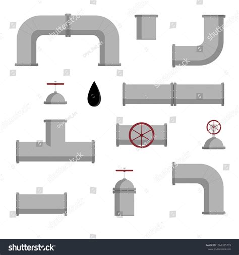 Vector Set Pipelines Elements Oil Gas Stock Vector Royalty Free Vector Set Pipelines Elements Oil Gas Stock Vector Royalty Free