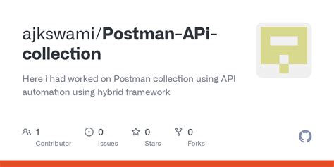 Github Ajkswami Postman Api Collection Here I Had Worked On Postman Collection Using Api