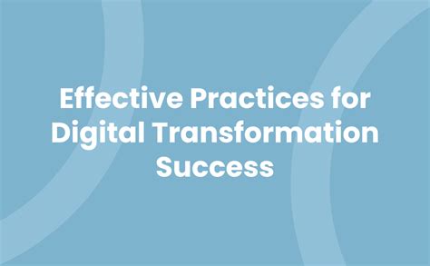 Digital Transformation Best Practices For Uk Companies