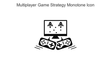 Multiplayer Game Strategy Monotone Icon In Powerpoint Pptx Png And Editable Eps Format Ppt Example