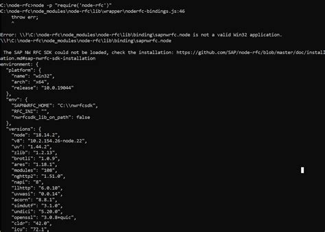 Getting Error Sapnwrfc Node Is Not A Valid Win32 Application Issue