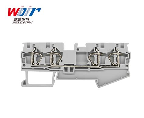 DIN Rail Mounted Terminal Block Spring Terminal Block Mm Way Connector And Machinery Part