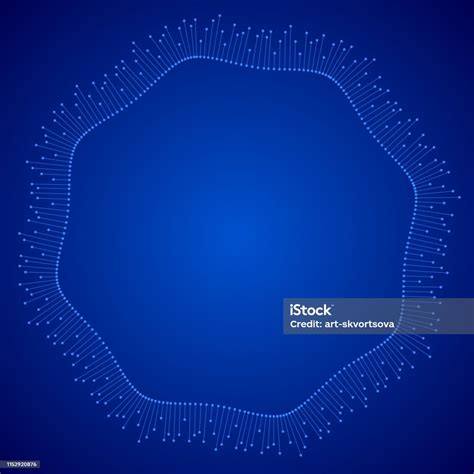 추상적인 벡터 배경입니다 연결 된 라인과 도트 추상 소용돌이 형태 구성 작은 그래픽 추상적인 배경 벡터 일러스트 3차원 형태에 대한 스톡 벡터 아트 및 기타 이미지 Istock