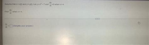 Solved Assume Thatx X Ty And Y Y Lety And When X Chegg Com