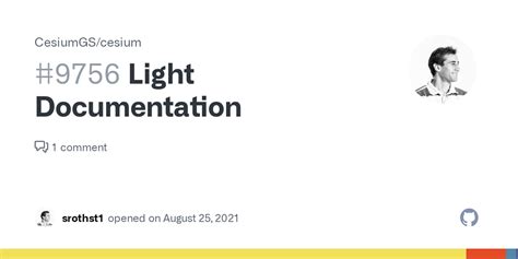 Light Documentation · Issue 9756 · Cesiumgscesium · Github