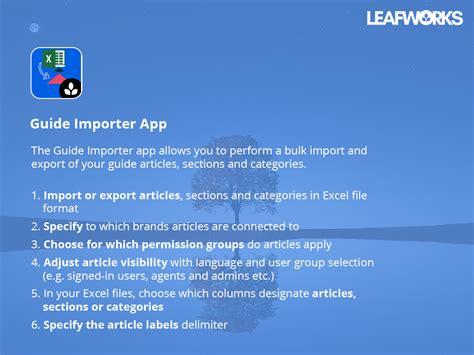 guide importer by leafworks app integration with zendesk support