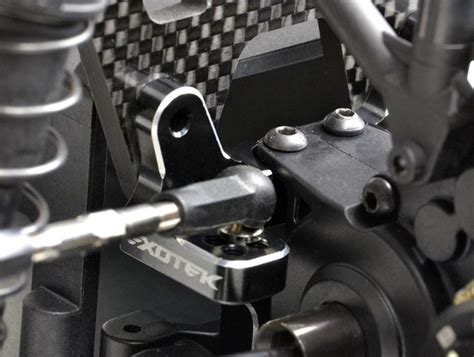 Exotek TLR S Drag Mm Carbon Rear Tower Set Black EXO Black Knight RC