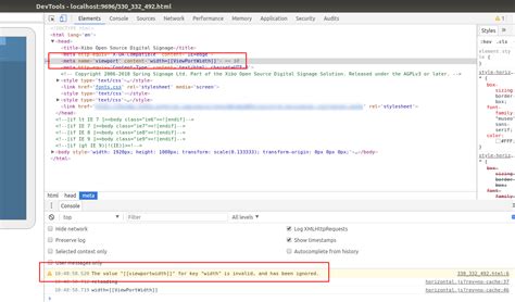 Bug Dataset View Loses Viewport Width Get Help Xibo Community