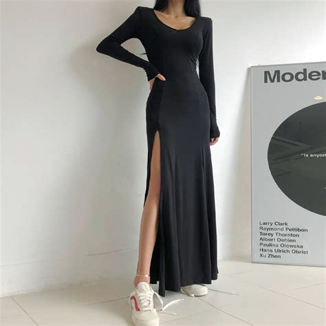 [긴팔]글램슬림핏롱원피스