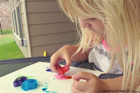 Ice Cube Painting My Big Fat Happy Life