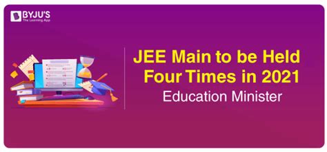 JEE Main To Be Held Four Times In 2021 Check Details Here
