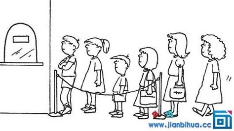 幼儿园有序排队简笔画打印简单（18张） 简笔画图片大全