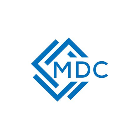 Mdc Letter Logo Design On White Background Mdc Creative Circle Letter Logo Concept Mdc Letter
