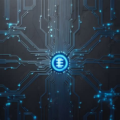 Illuminated Circuit Board With Blue Glowing Symbol Background Circuits Ai Technology