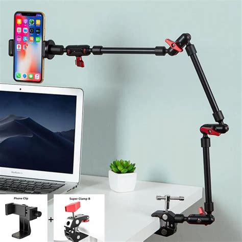 Bras Articulé Magique Pour Caméra Daction Gopro Support De Pince De Caméscope Support De