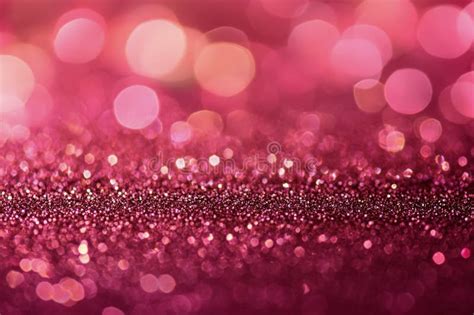 Sparkling Pink Glitter Background With Shimmering Light Effects For Artistic Projects Stock