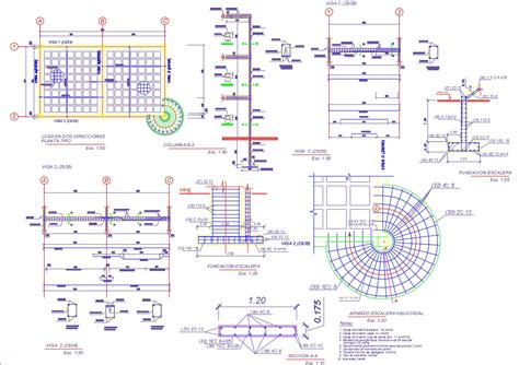 Escada Helicoidal De Concreto Em Autocad Cad 124 47 Kb Bibliocad