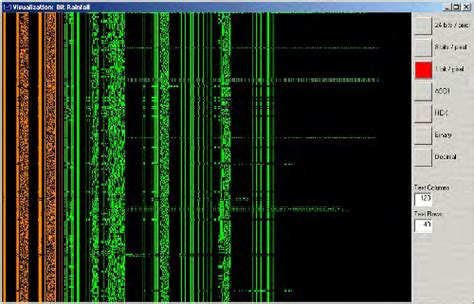 binary rainfall visualization of defcon 11 capture the flag network download scientific