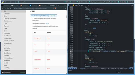 github tejas bh qtile config my qtile rice ubuntu