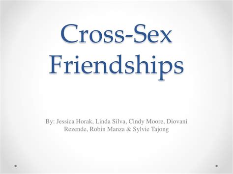 Ppt Cross Sex Friendships Powerpoint Presentation Free Download Id