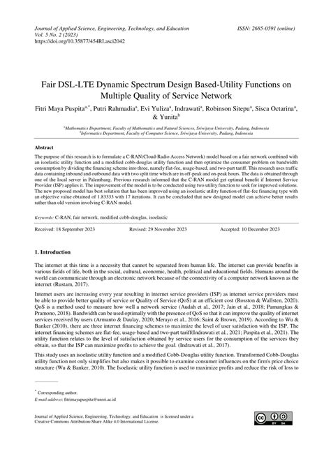 Pdf Fair Dsl Lte Dynamic Spectrum Design Based Utility Functions On Multiple Quality Of