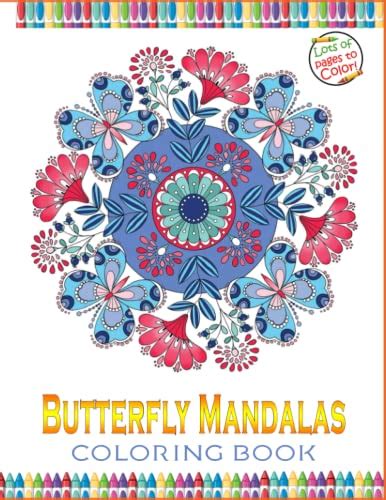 Butterfly Mandala Coloring Book Butterfly Coloring Book For Adults