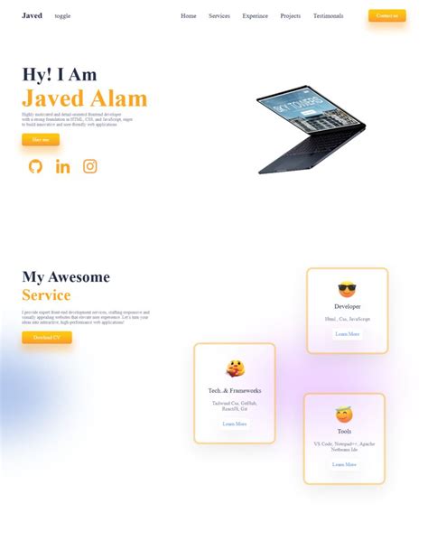 Fully Animation And Using Html Css Javascript That Is My Second