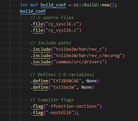 Traveo™ T2g Mcu Linking C Library With Rust Code Infineon