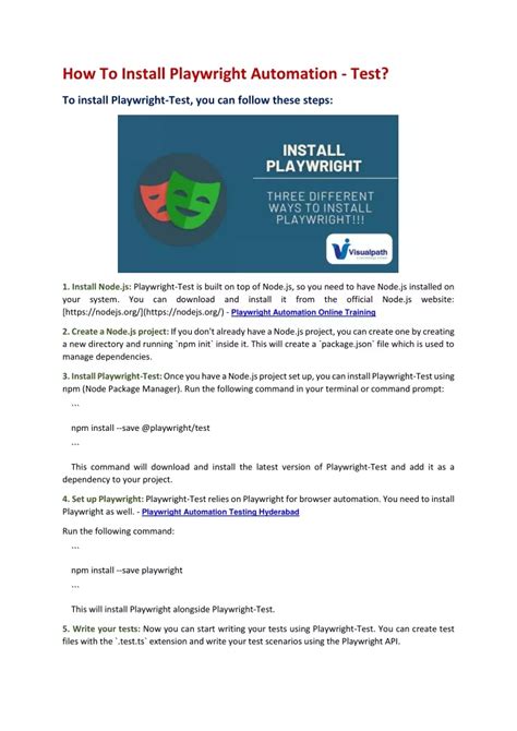 Ppt Playwright Training Playwright Course In Hyderabad Powerpoint