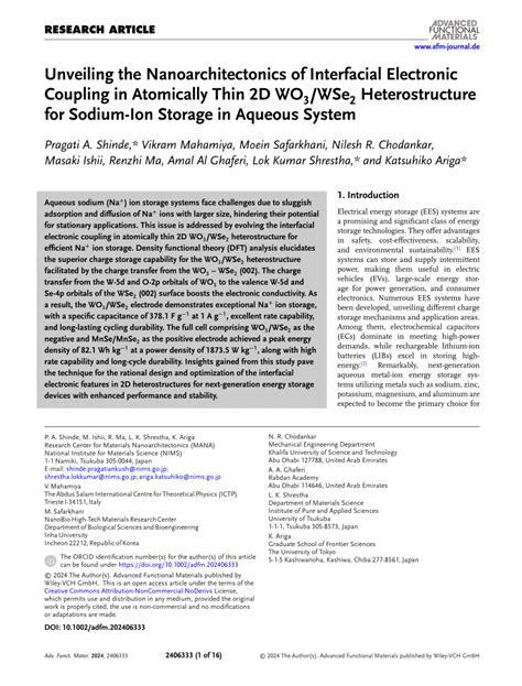 Pdf Unveiling The Nanoarchitectonics Of Interfacial Electronic Coupling In Atomically Thin 2d