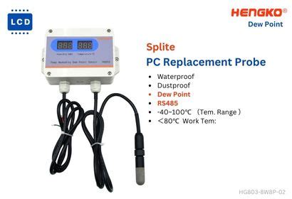 Dew Point Humidity Sensor Display Split PC Replacement Probe
